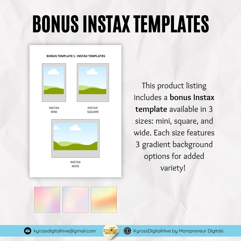 Customizable Rush ID and Portrait Photo Canva Frame Templates ...