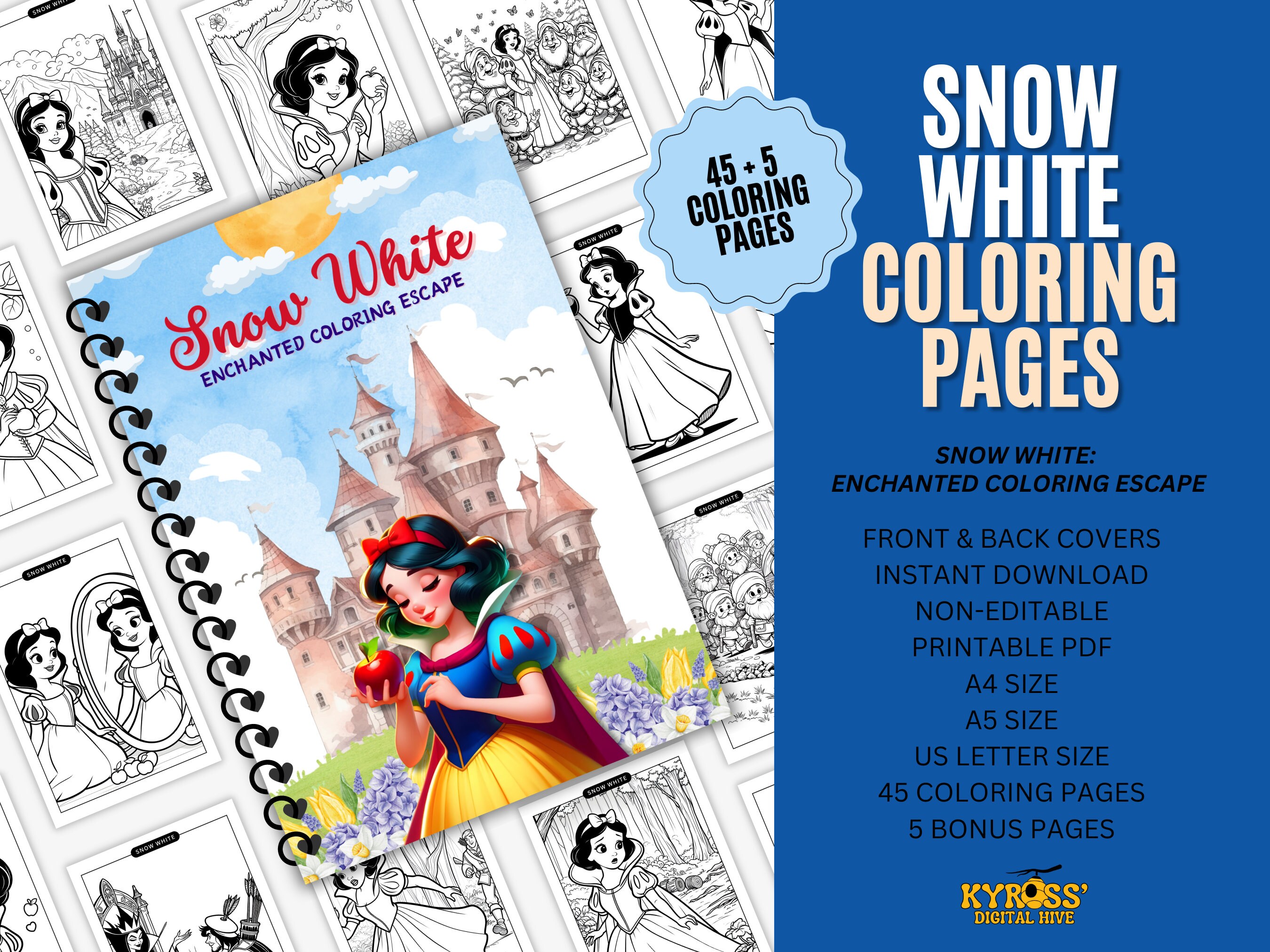 Snow White Coloring Pages Snow White Coloring Book Snow White And The 7