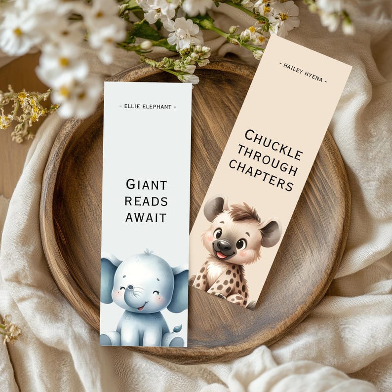 20 Woodland Animals Printable Bookmarks, Printable Bookmarks for Kids ...