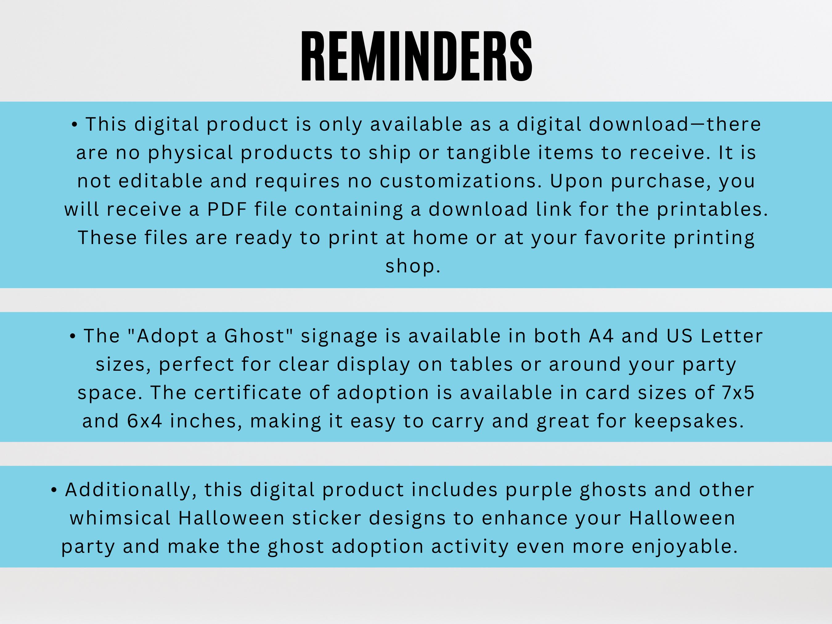 Adopt a Ghost Printables Printable Adopt A Ghost Certificates Adopt a ...