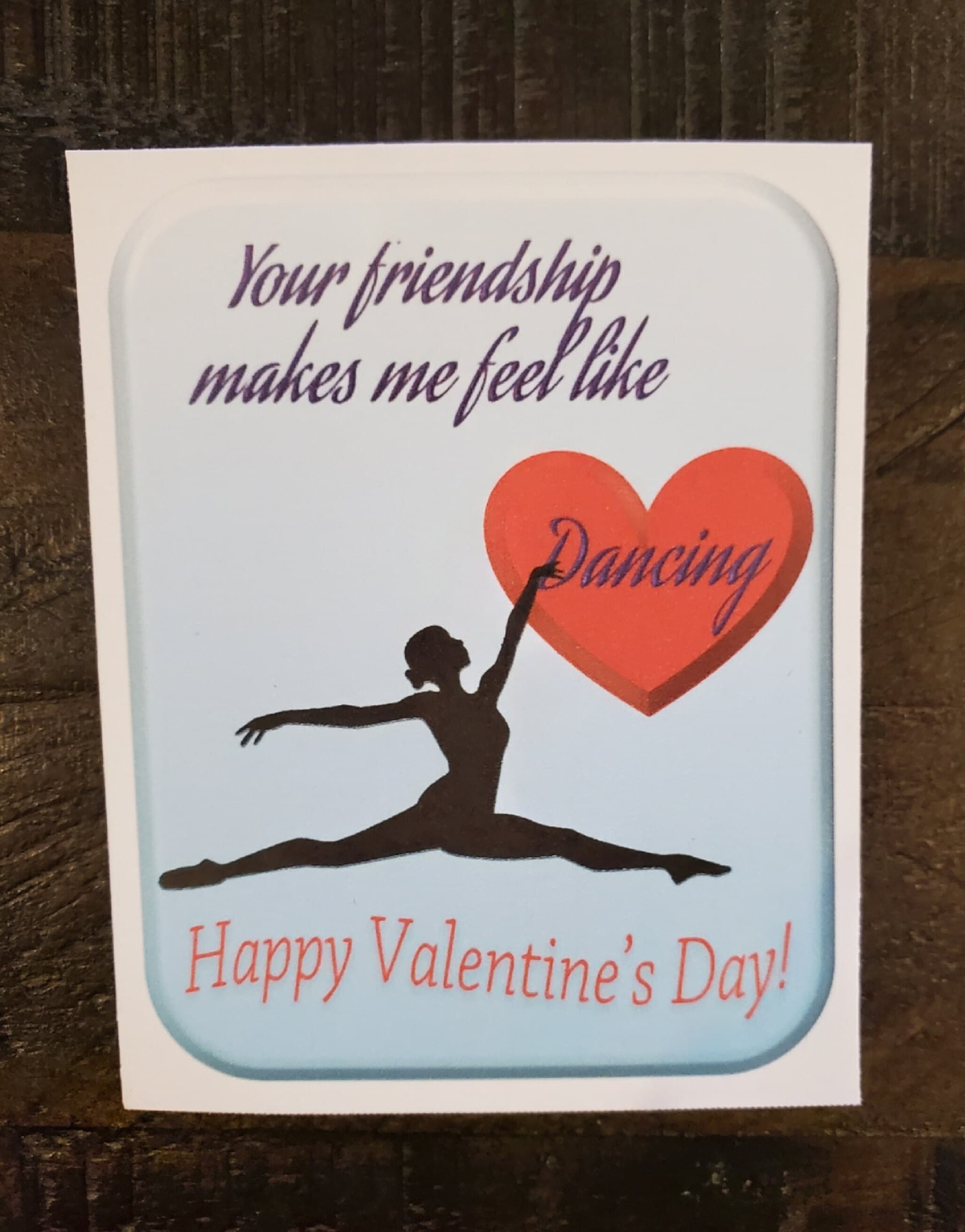 Dancer Valentines | Instant Download for Print - Etsy