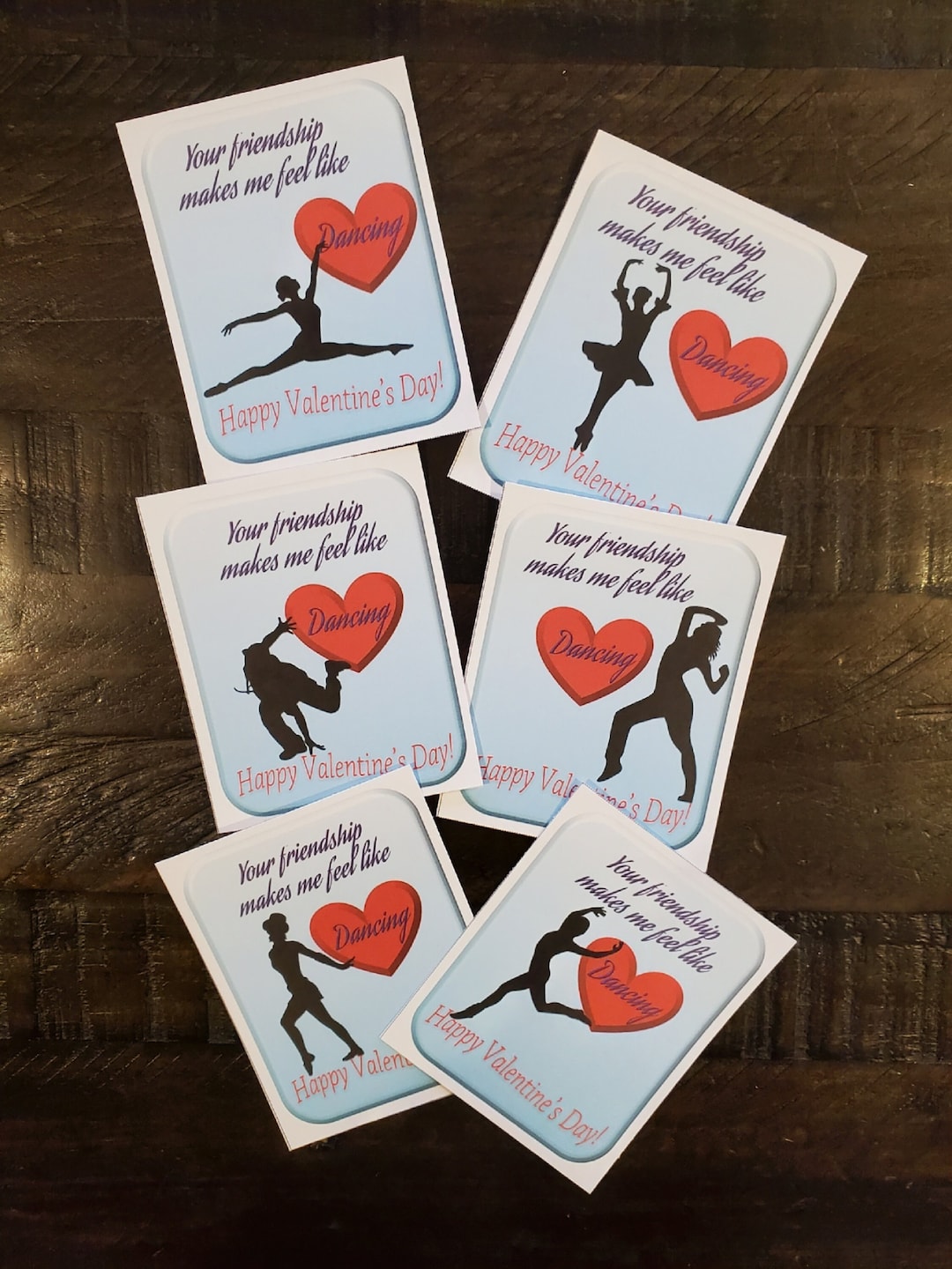 Dancer Valentines | Instant Download for Print - Etsy