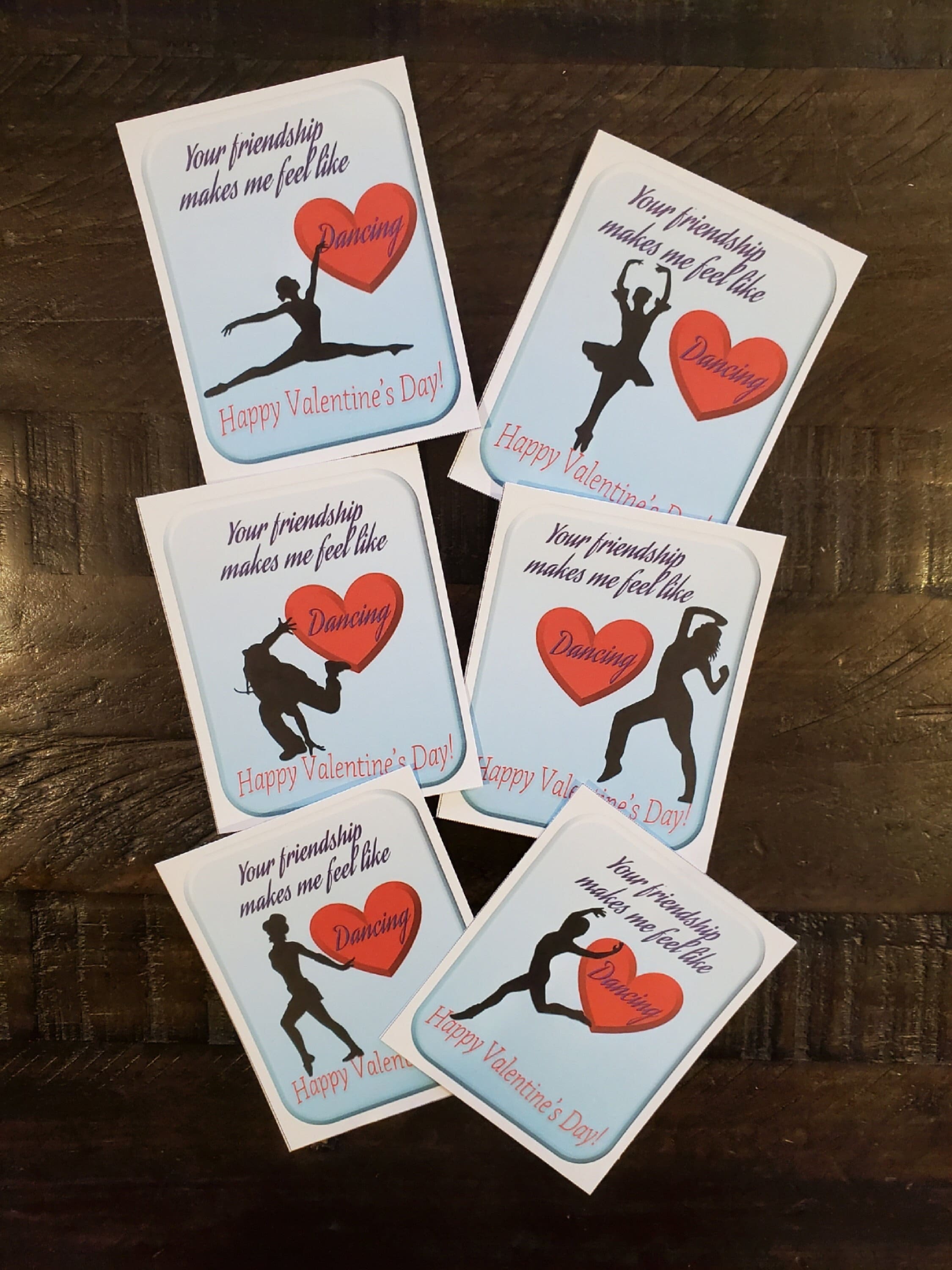Dancer Valentines | Instant Download for Print - Etsy