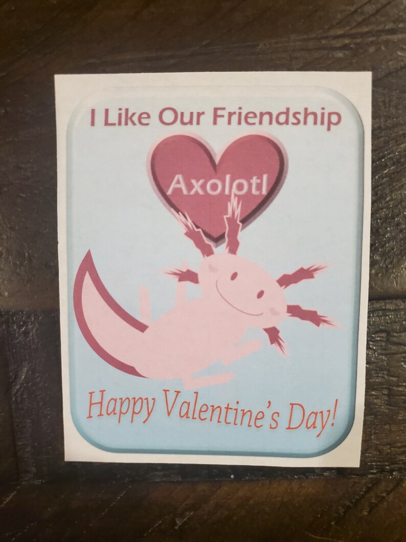 Axolotl Valentines | Instant Download for Print - Etsy