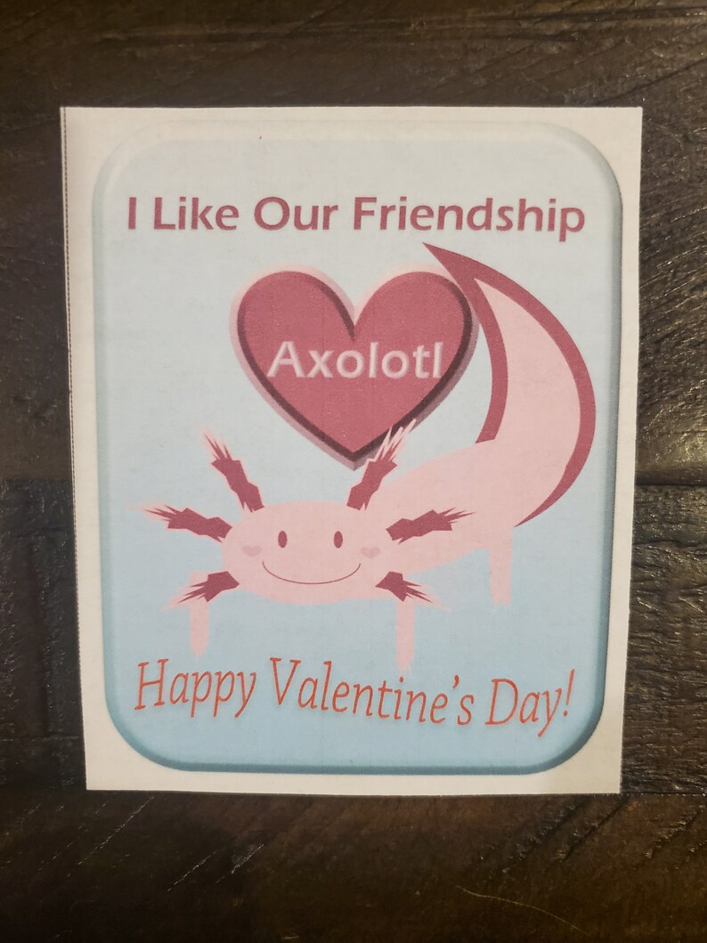 Axolotl Valentines | Instant Download for Print - Etsy