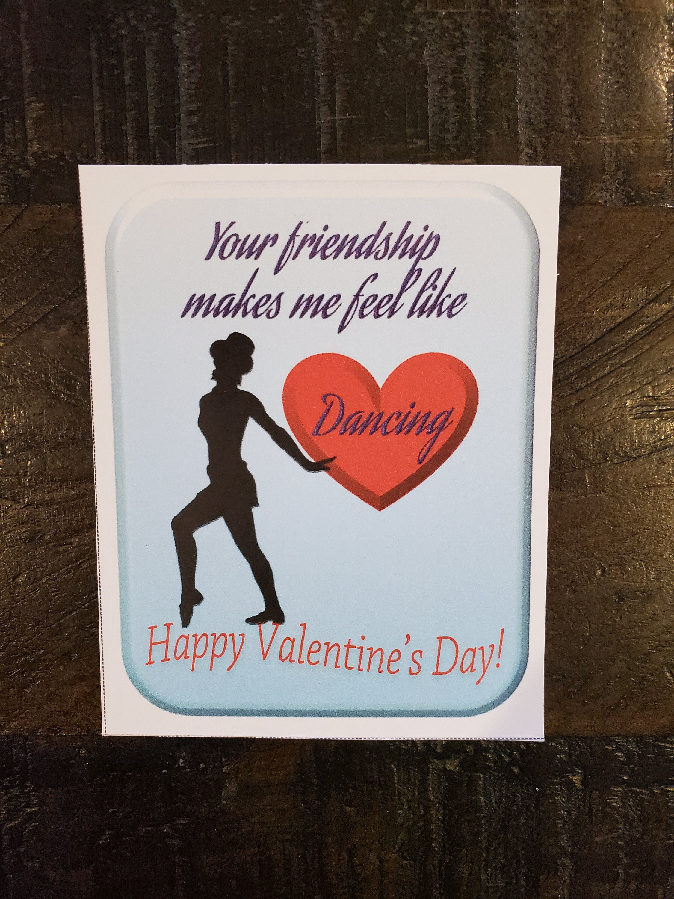 Dancer Valentines | Instant Download for Print - Etsy