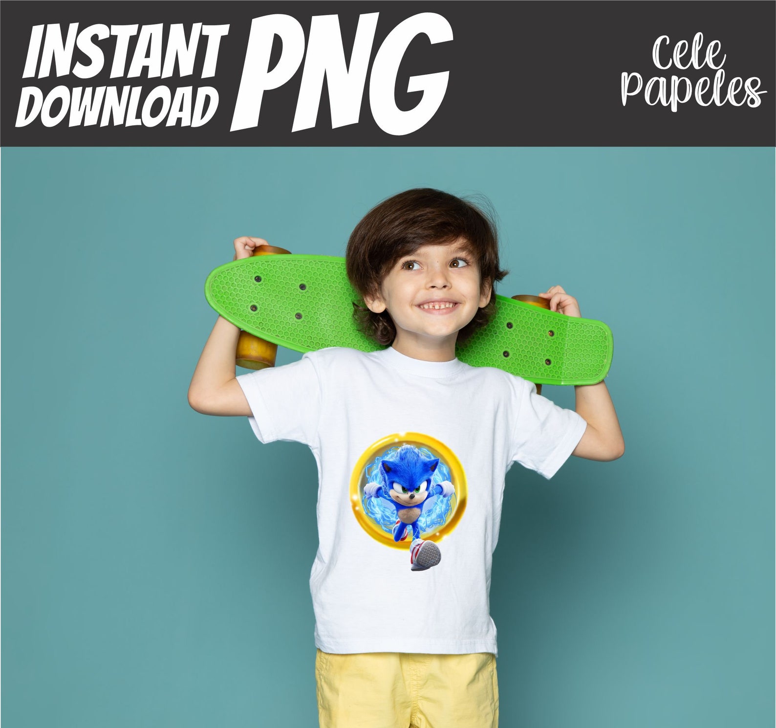 SONIC Instant Download, PNG, Clipart - Etsy