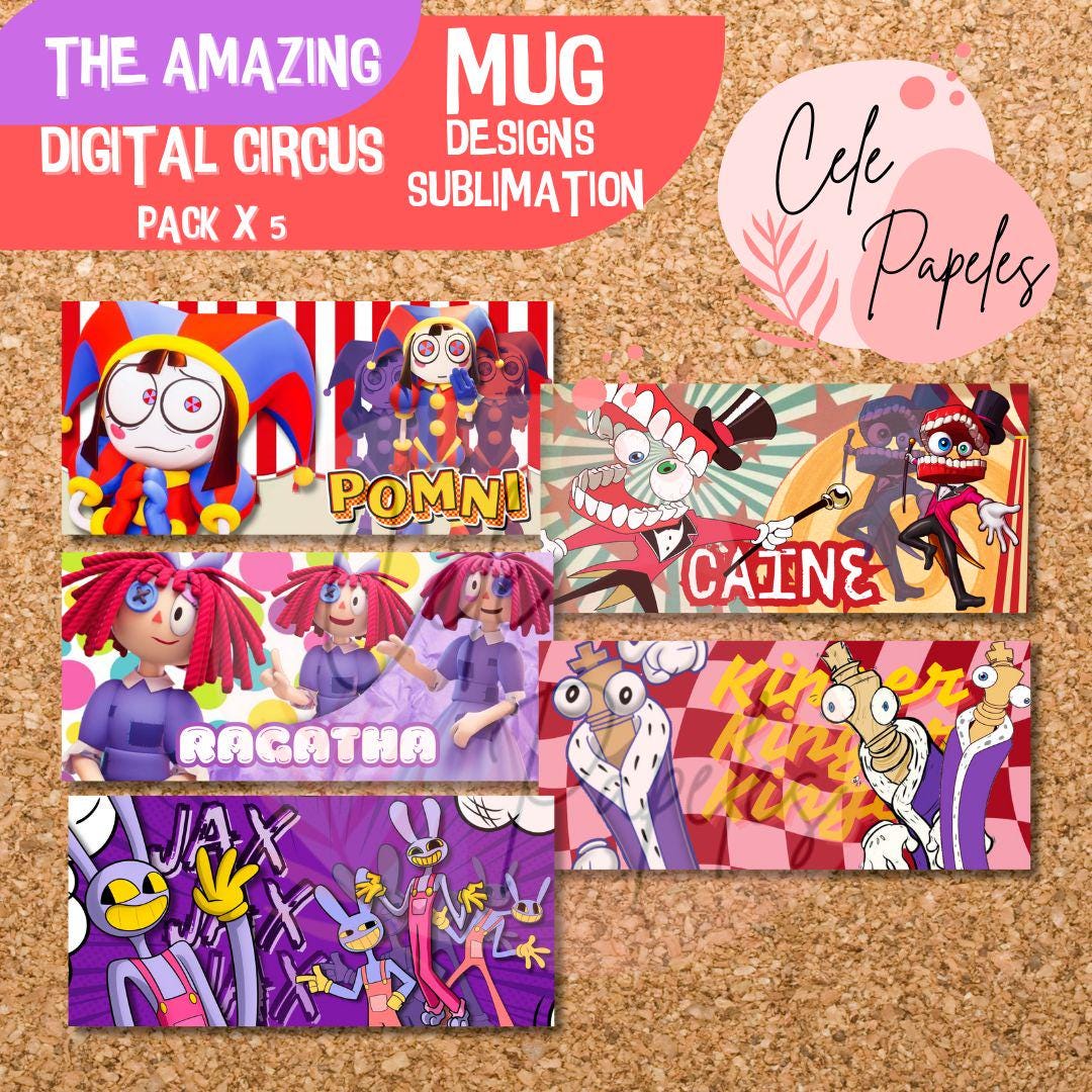 The Amazing Digital Circus Design for Sublimating Mugs, Mug Template ...