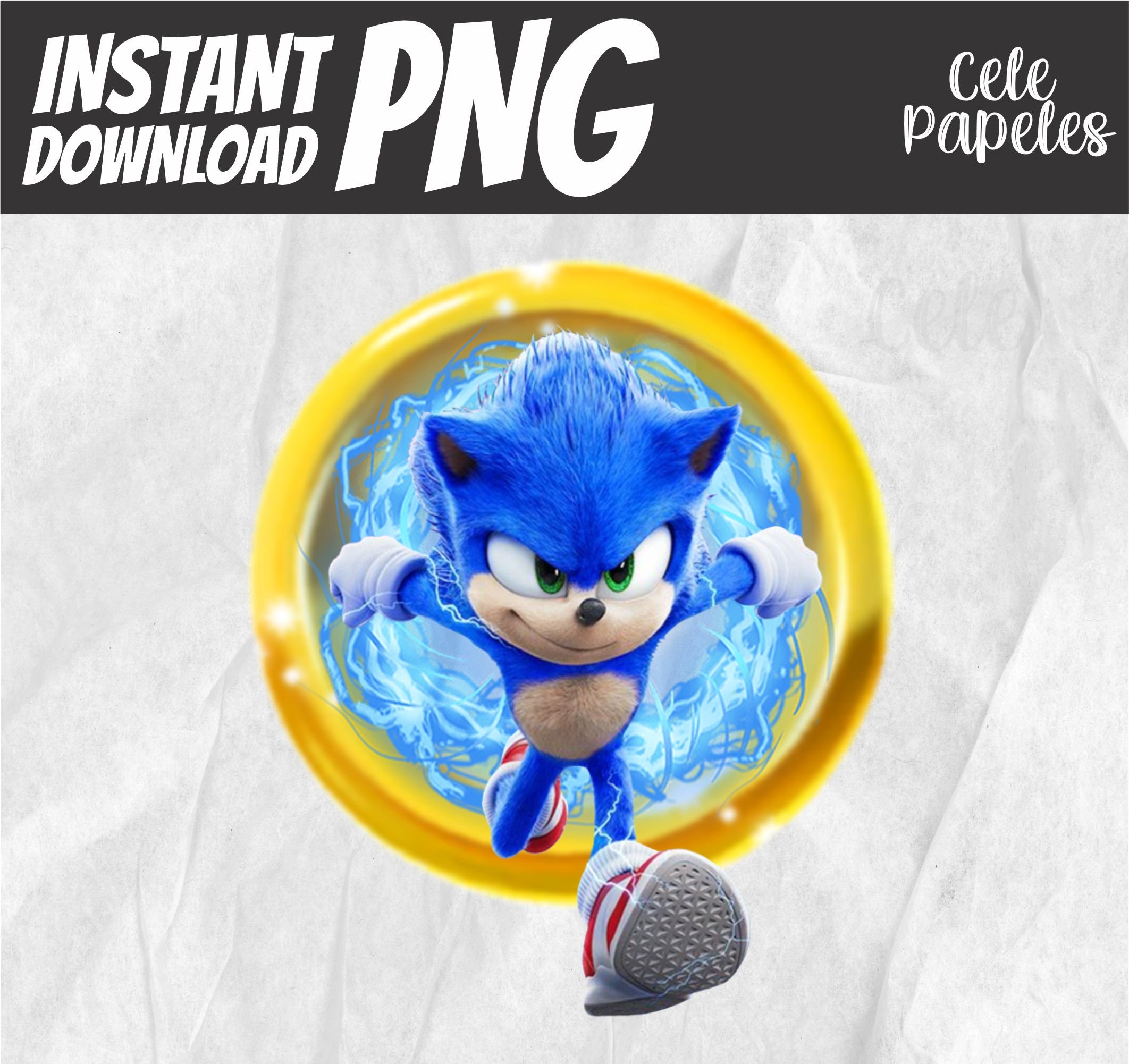 SONIC Instant Download, PNG, Clipart - Etsy