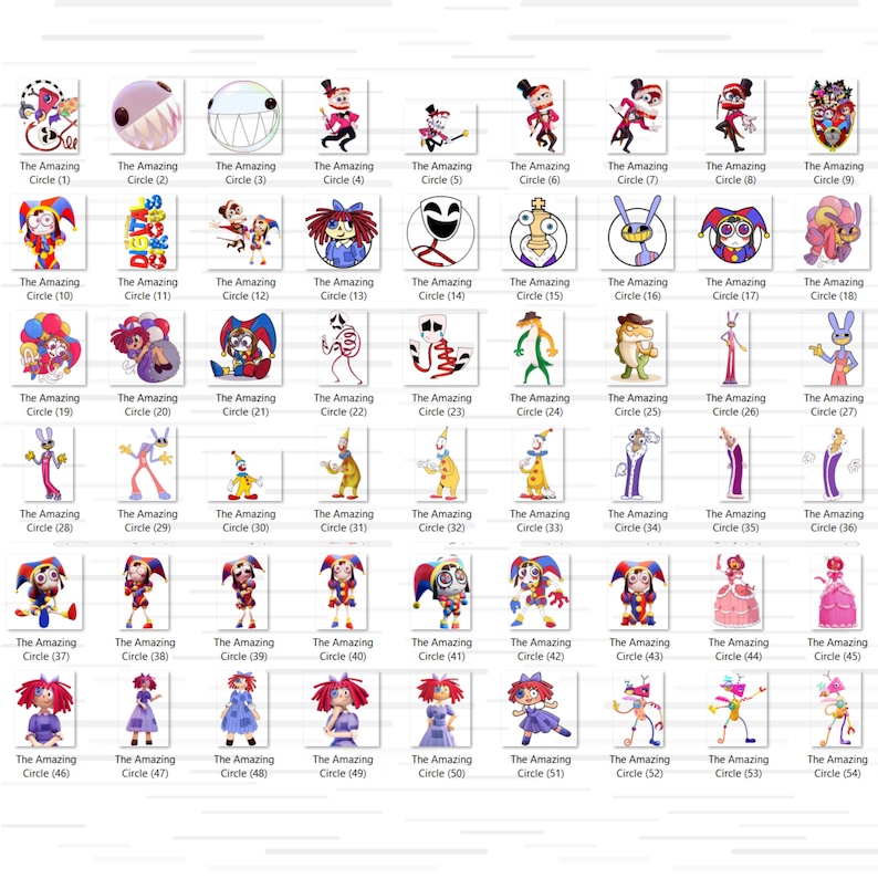 The amazing digital circus cliparts, el asombroso circo digital png ...