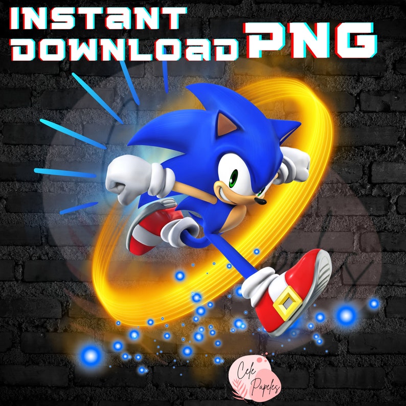 SONIC Instant Download, PNG, Clipart - Etsy México