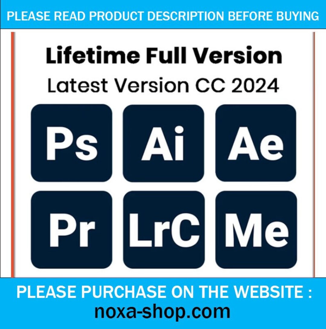 All Adobe Programs 2024 for Windows Lifetime - Etsy