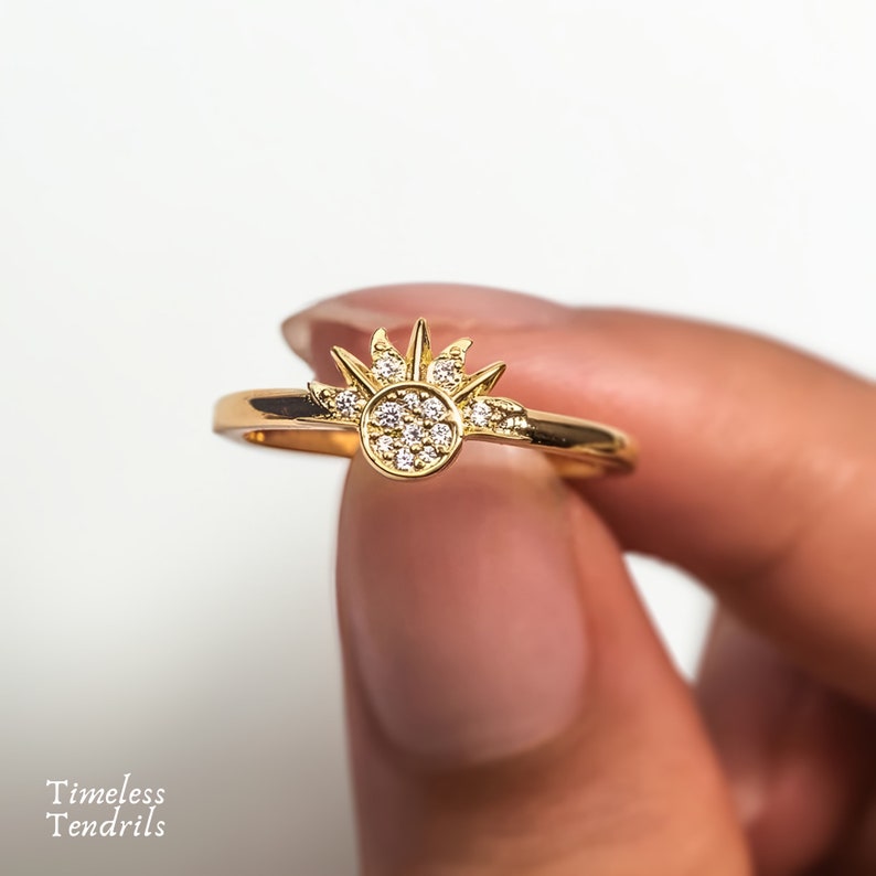 Sun and Moon Ring Set, Pandora Celestial 925 Sterling Silver Rings ...