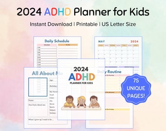 2024 ADHD Planner for Kids - Etsy