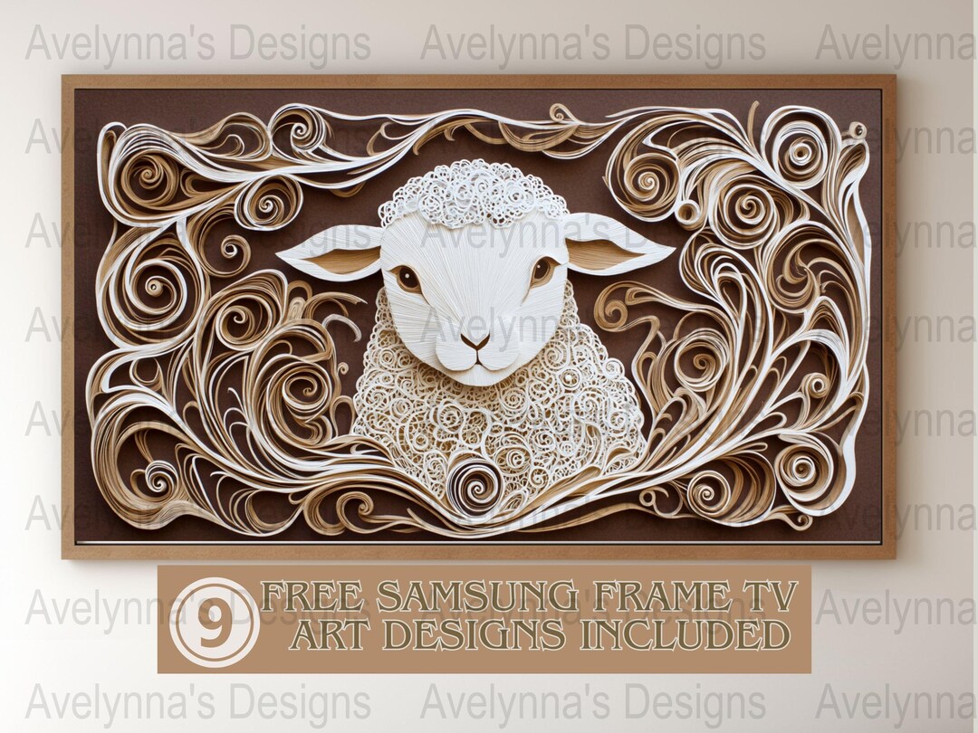 3D Paper Cut Art Sheep Design, Intricate Lamb Artwork, Easter Themed ...