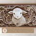 3D Paper Cut Art Sheep Design, Intricate Lamb Artwork, Easter Themed ...