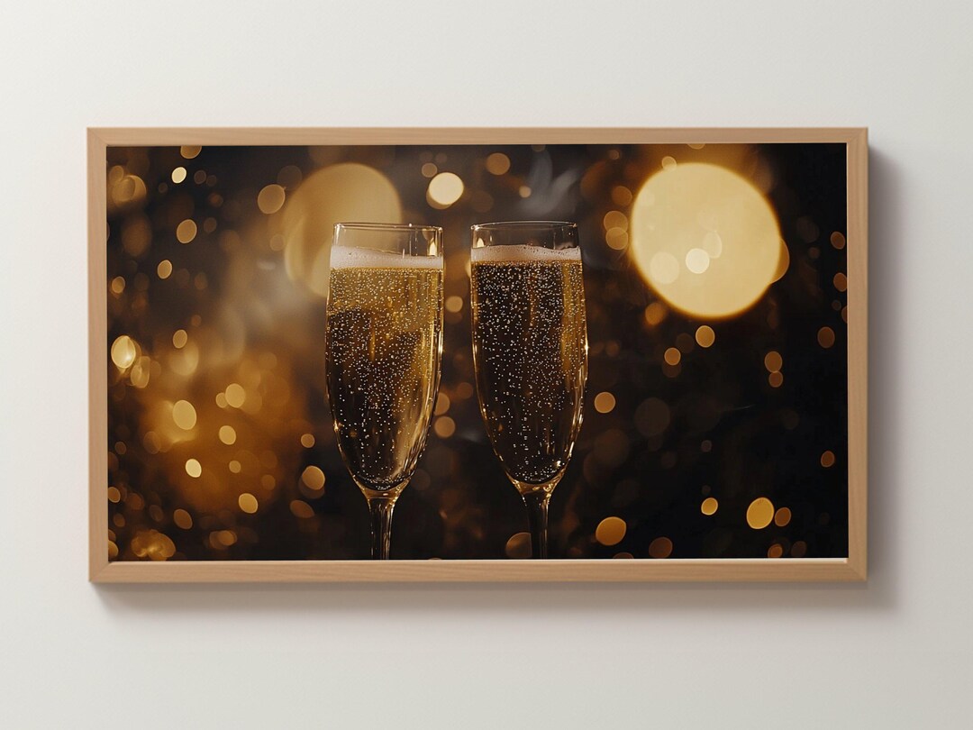 New Years Eve Frame TV Art Set, Digital Download, Festive Celebration ...