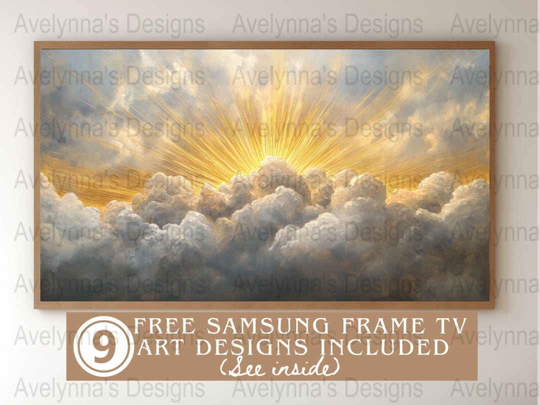 Easter Sunrise Art for Samsung Frame TV, Impasto Art for Samsung TV ...