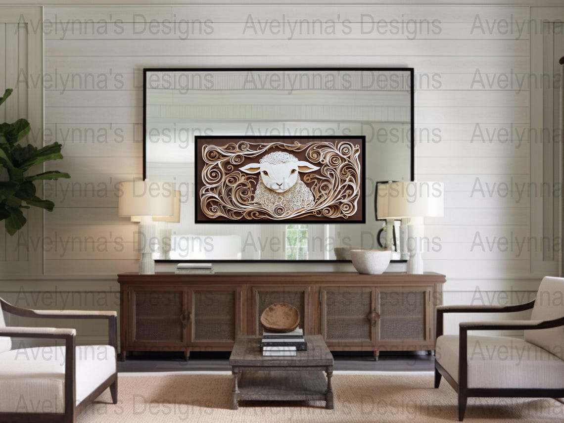 3D Paper Cut Art Sheep Design, Intricate Lamb Artwork, Easter Themed ...