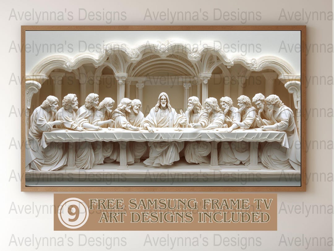 3D Paper-cut Art Last Supper Scene Digital Download, Easter Art for ...