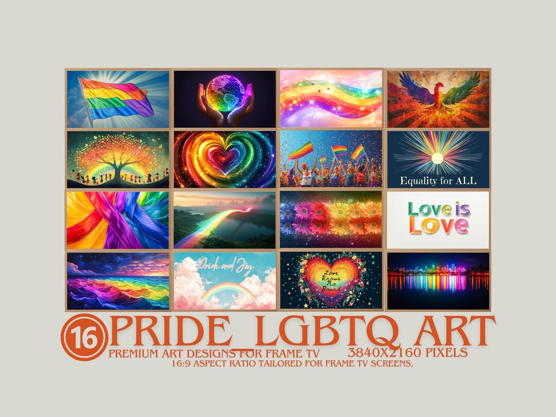 Love, Equality, and Rainbow Art for Frame Tv | Pride LGBTQ Samsung ...