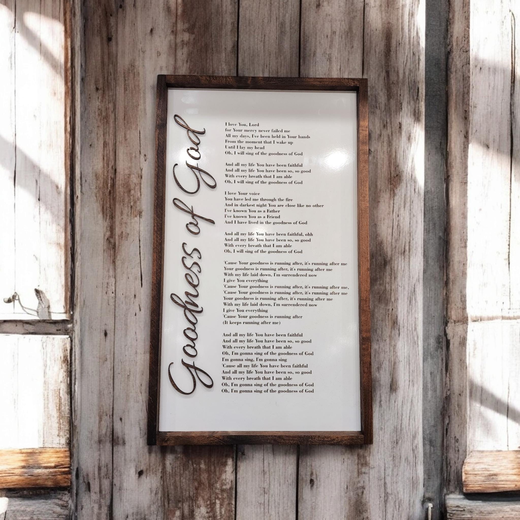 Goodness of God Lyrics SVG (full Song) **lightburn Ready** - Etsy