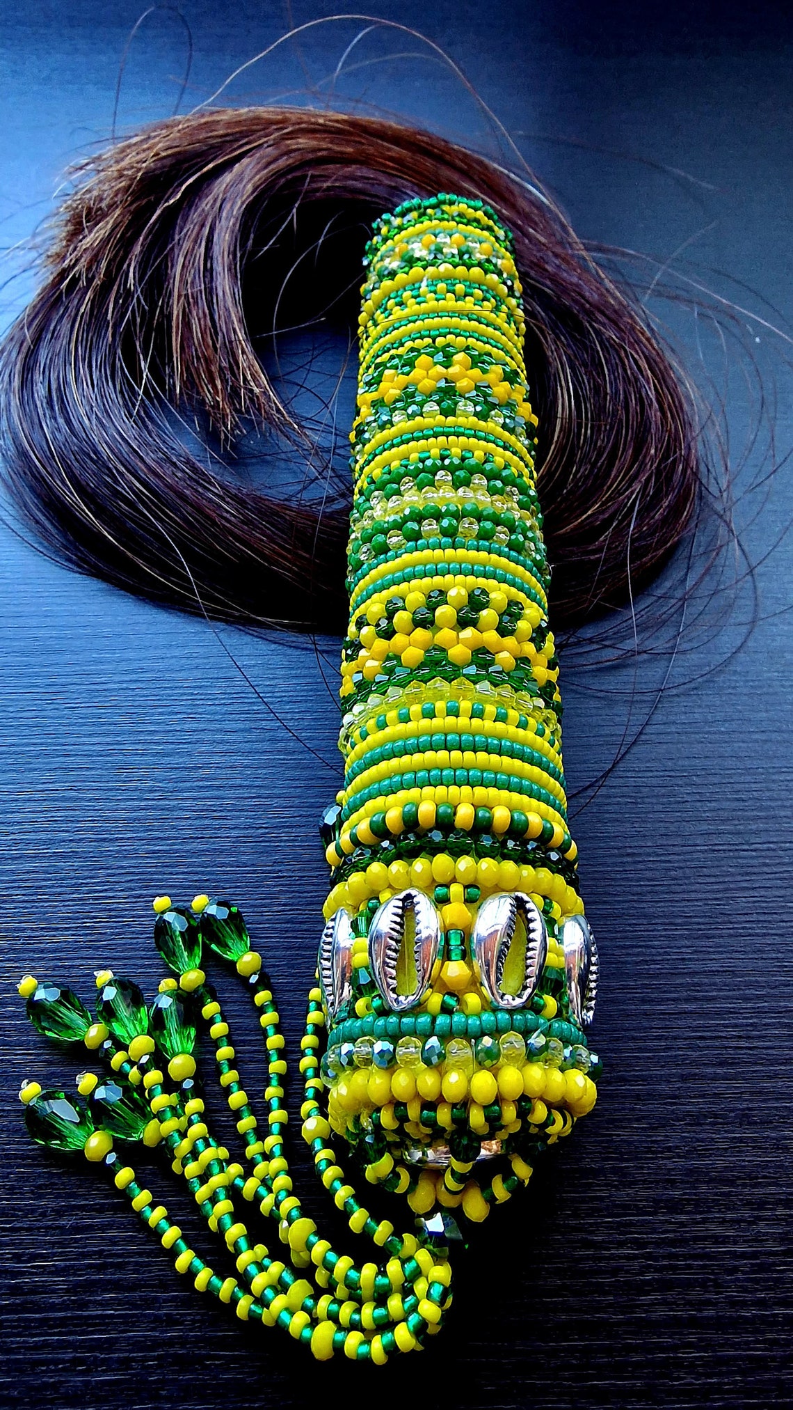 Iruke Decorated Oya, Orula, Orunmila, Obatala, Oshun, Santería, Osha ...