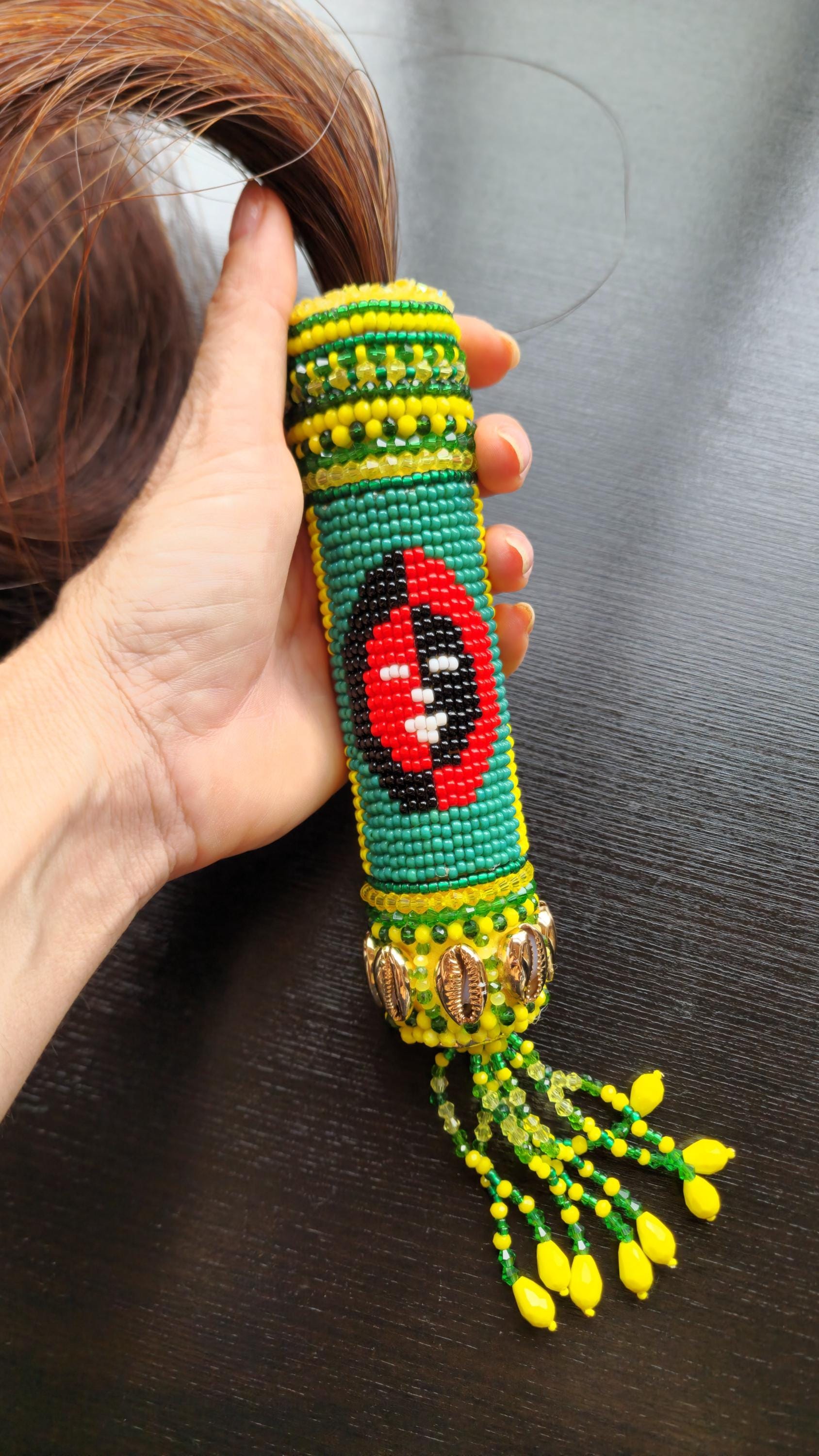 Iruke Decorated Oya, Orula, Orunmila, Obatala, Oshun, Santería, Osha ...