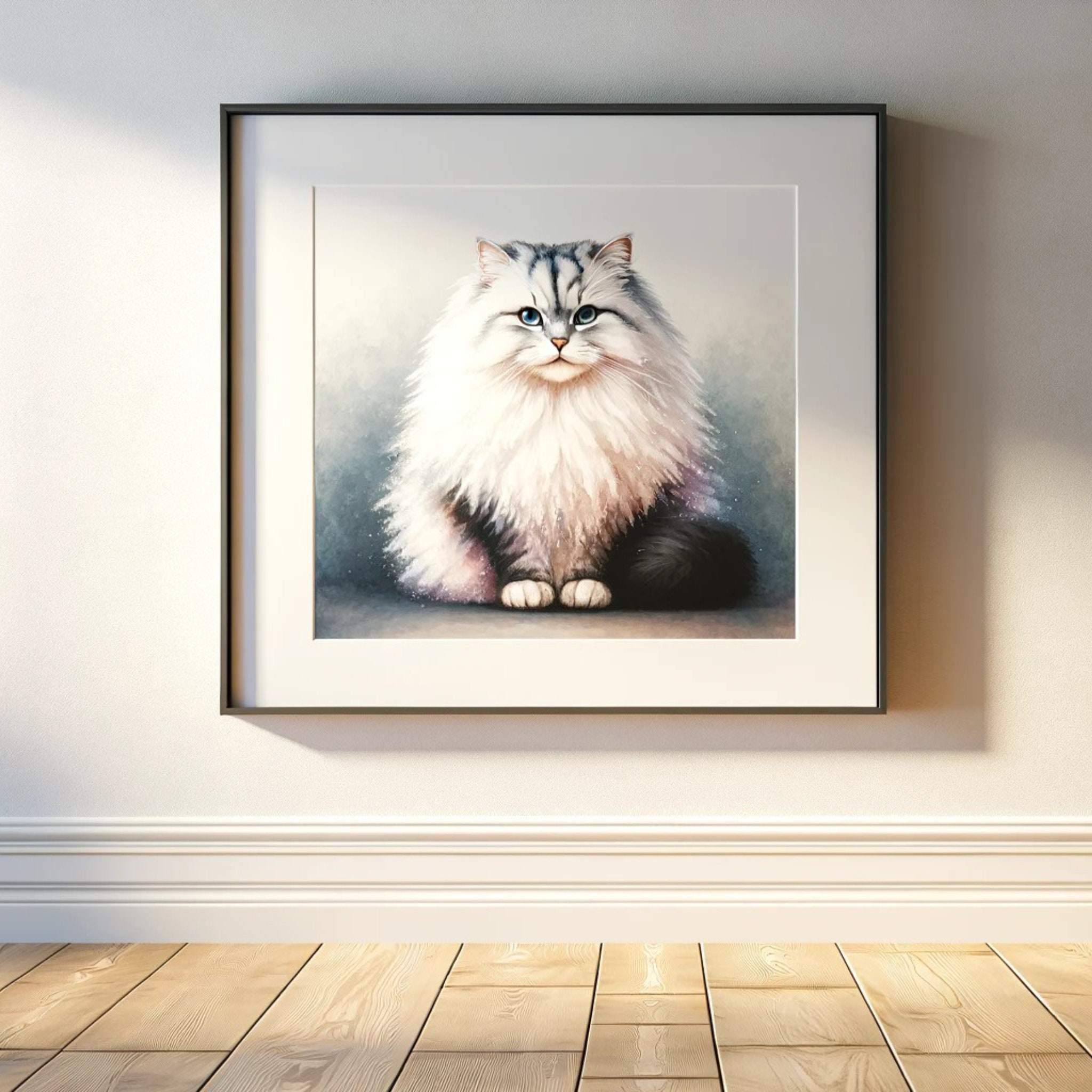 100 Cat Digital Art, Digital Wall Art, Digital Cat Art, Digital Print ...