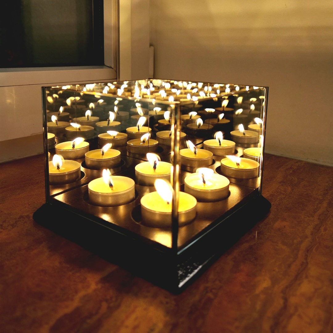3D Infinity Candle Holder for 4 Candles Unique Gift and Interior Item ...