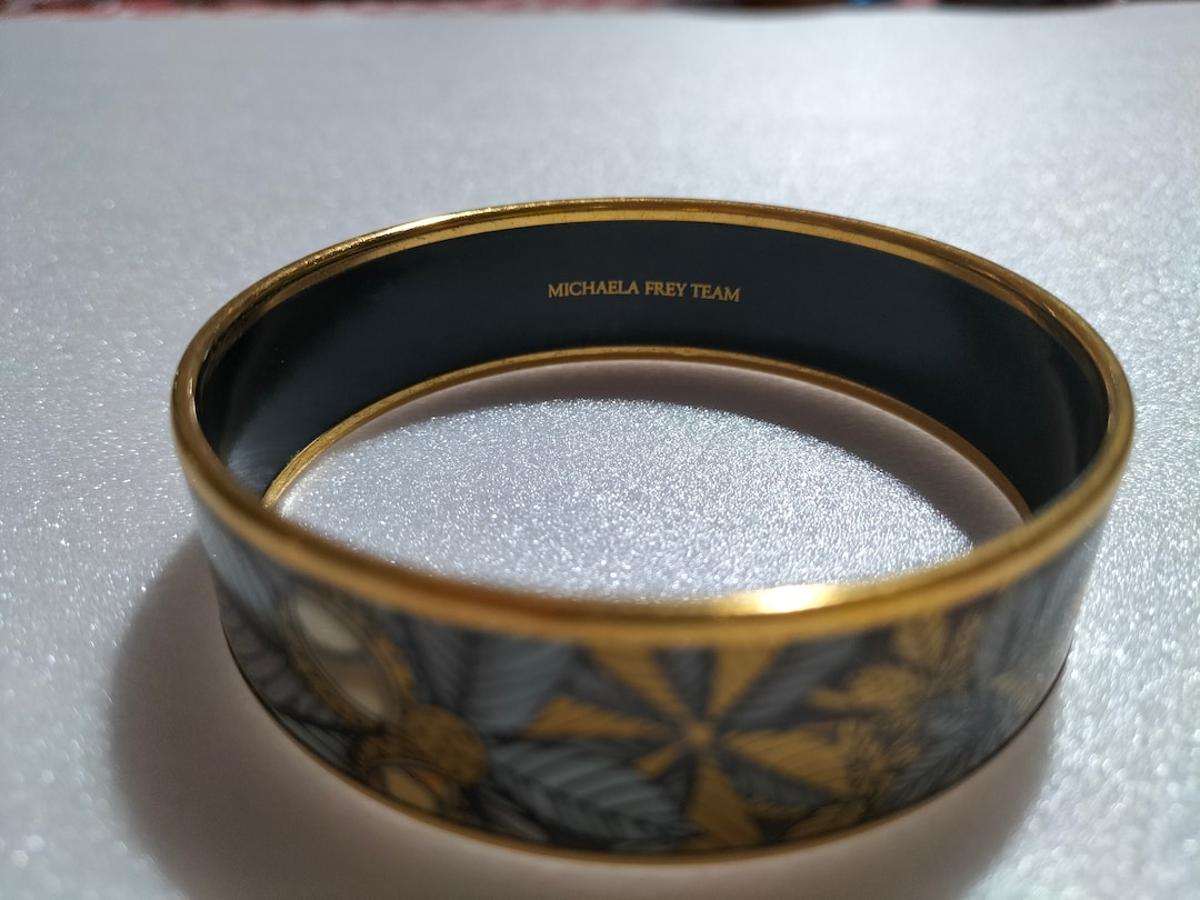 Michaela Frey Bracelet in Gold-plated Enamel With Birds in the Forest ...