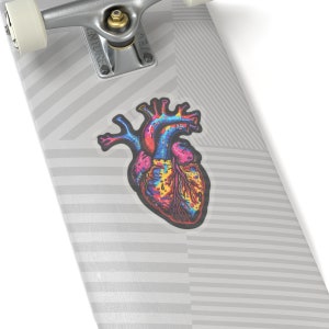 Anatomical Heart Sticker, trippy Beats - Etsy