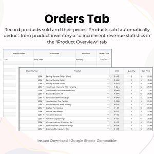 Inventory Tracker Spreadsheet, Business Inventory List Management for ...