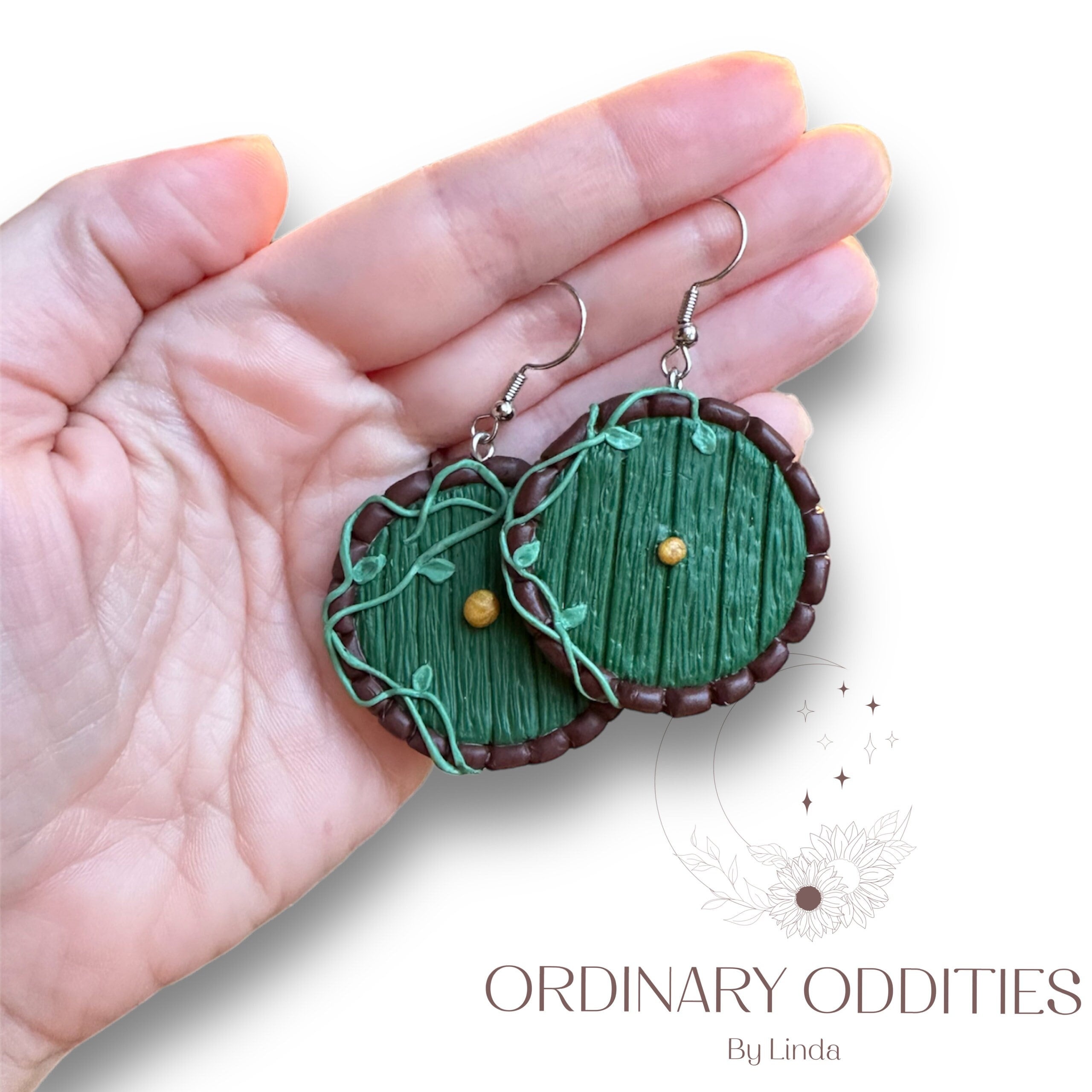 Hobbit Door Lord of the Rings the Hobbit Handmade Polymer Clay Earrings ...