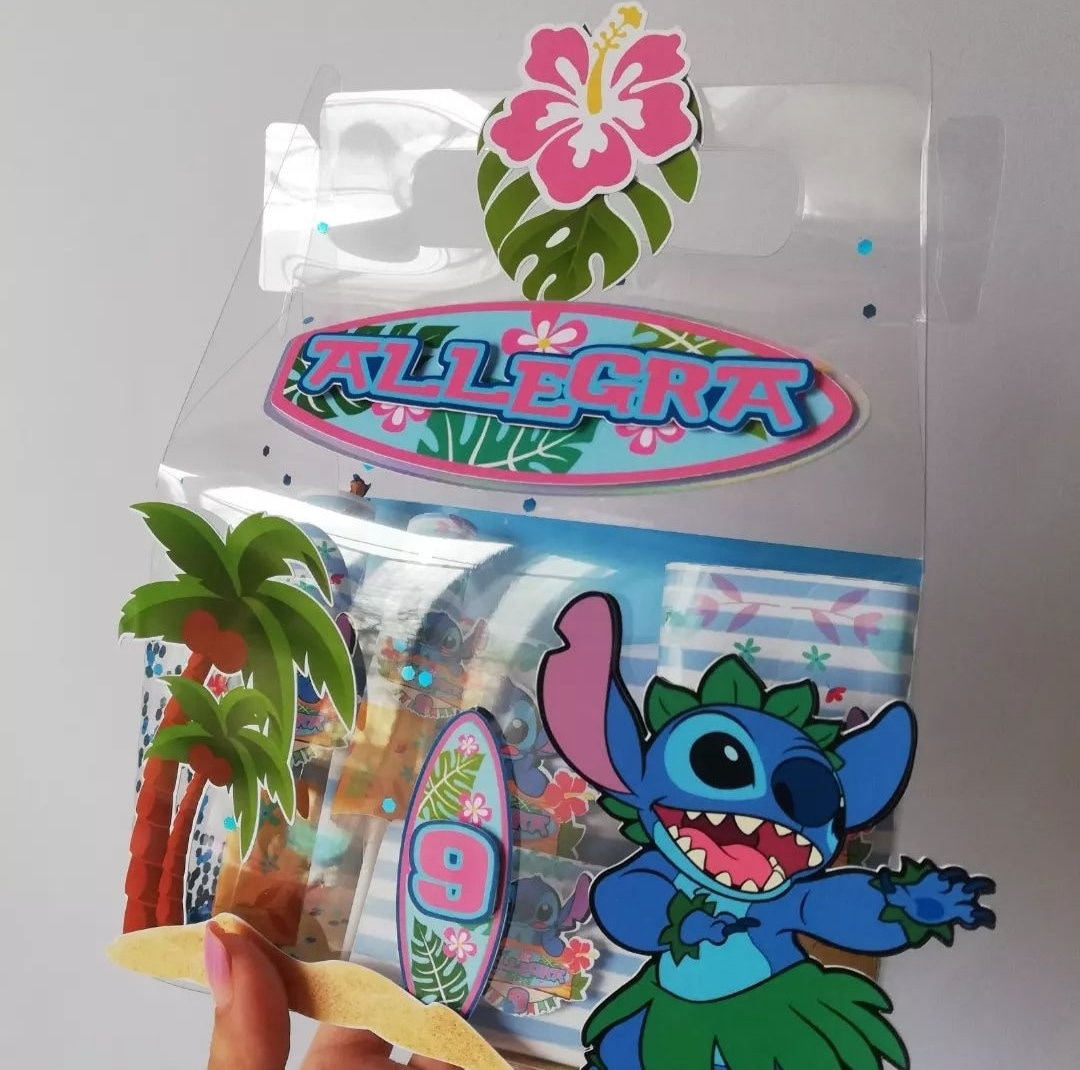 Stitch Party Favor, Stitch Treat Box, Lilo and Stitch Birthday ...