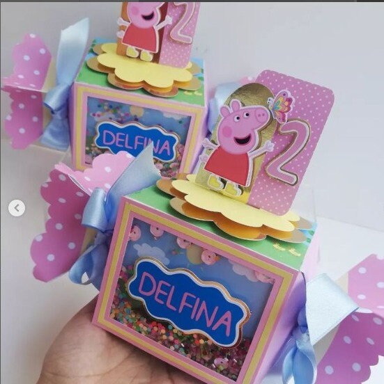 Peppa Party Favors, Peppa Pig Treat Box, Peppa Pig Birthday Decorations ...