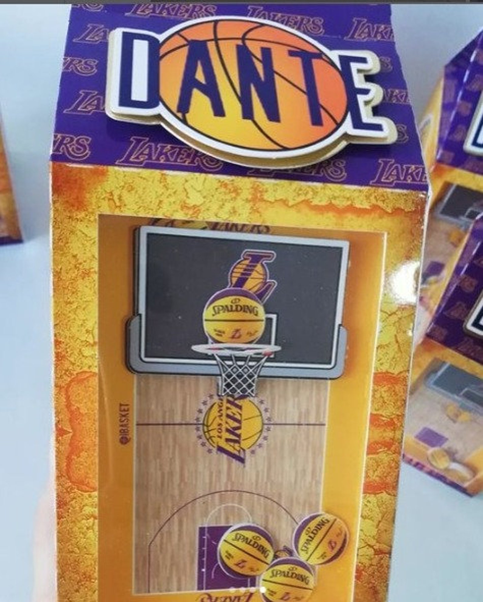 Lakers Favors, Lakers Treat Box, Lakers Birthday Decorations, Lakers ...
