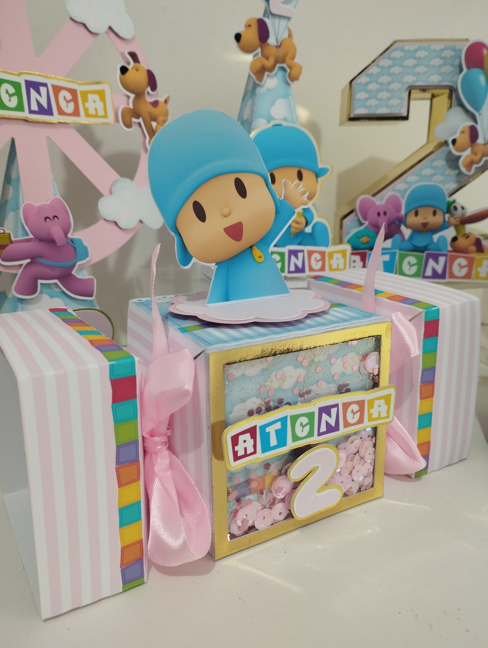 Pocoyo Favors, Pocoyo Treat Box, Pocoyo Birthday Decorations, Pocoyo ...