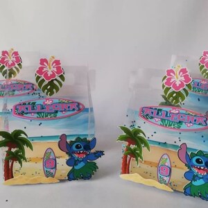 Stitch Party Favor, Stitch Treat Box, Lilo and Stitch Birthday ...