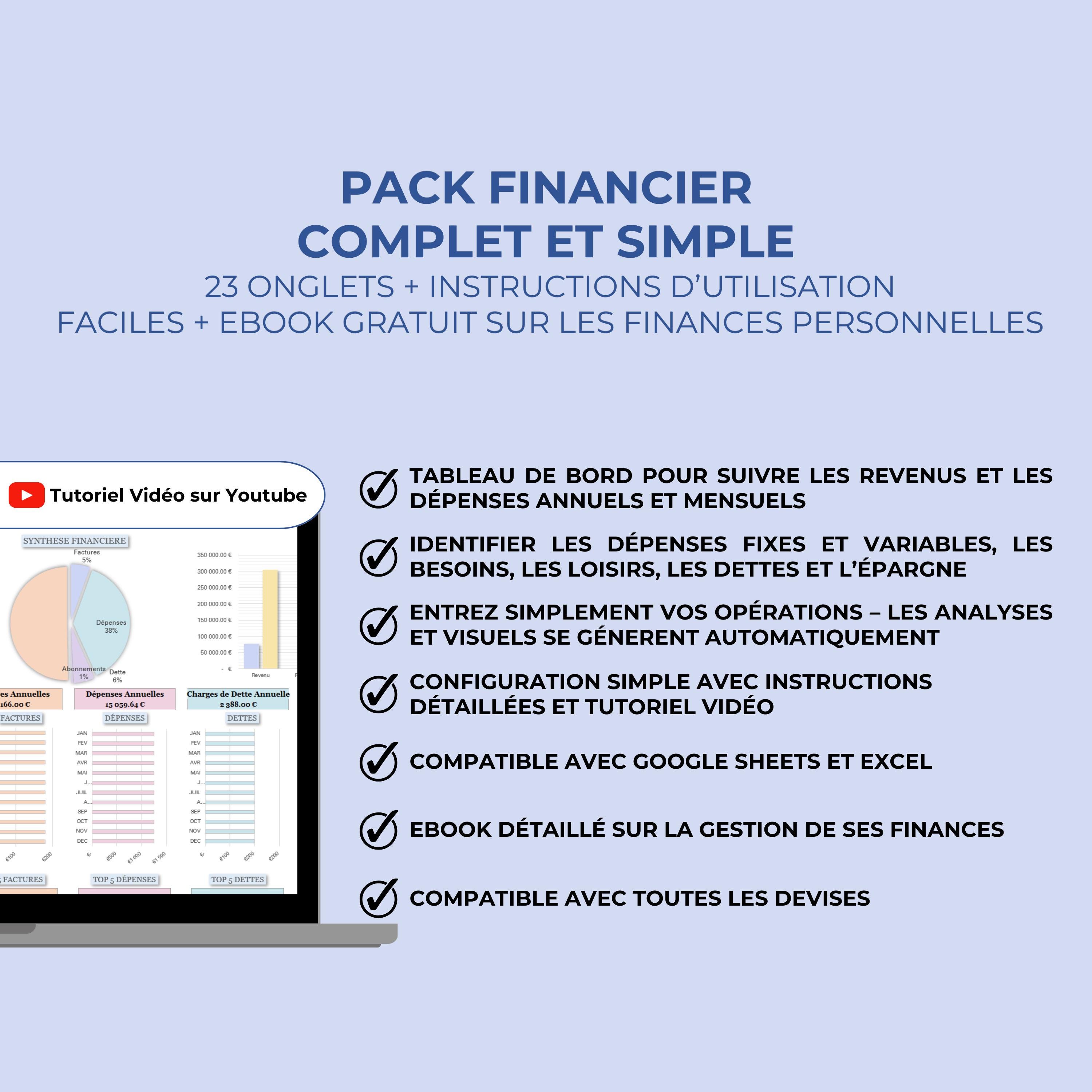 Budget Mensuel Français Excel Monthly Budget Planner Français Monthly ...