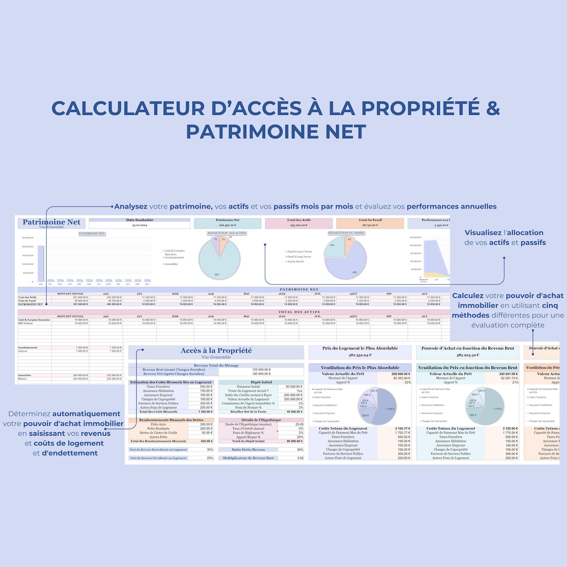 Budget Mensuel Français Excel Monthly Budget Planner Français Monthly ...