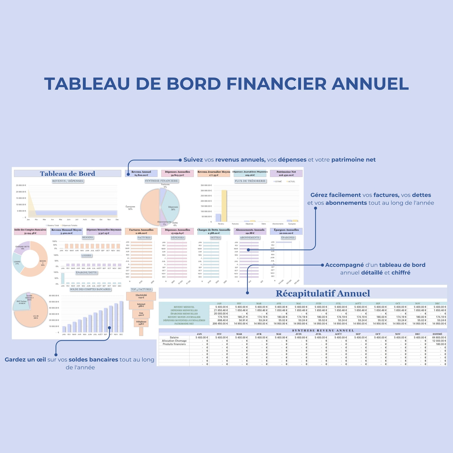 Budget Mensuel Français Excel Monthly Budget Planner Français Monthly ...