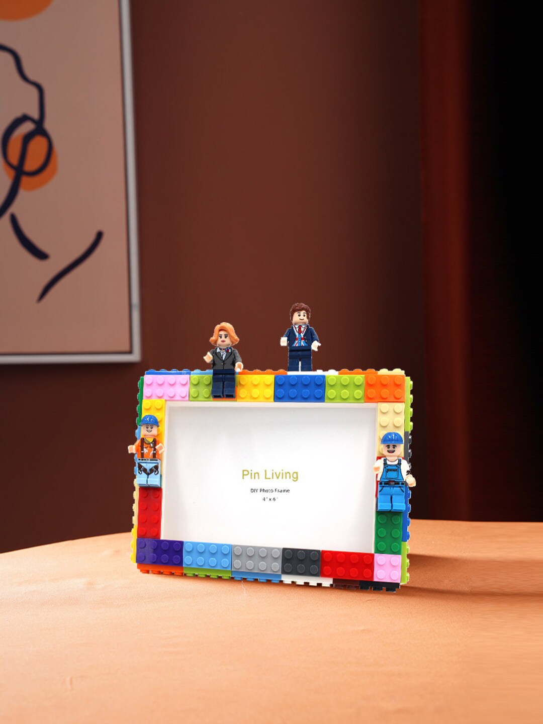 DIY Children's LEGO Building Block Photo Frame, Stage Setting ...