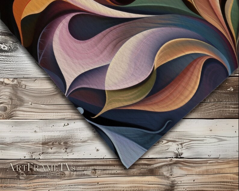 Abstract Floral Art Print, Slim Wall Decor, Long Vertical Watercolor ...