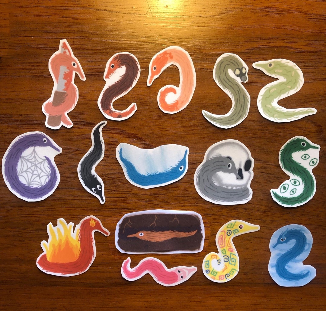TMA Worm on a String Stickers - Etsy