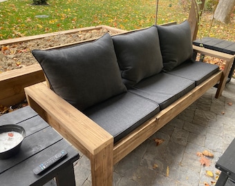 Outdoor Sofa DIY Plans Easy Patio Furniture Building Guide Homepro Hero Inspired Digital Download Etsy