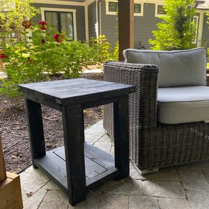 DIY Outdoor End Table Plans - Easy Build Instructions for Patio ...