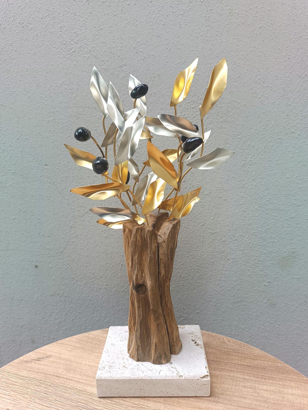 Olive Tree Sculpture , Greek Handmade Art Gift, Interior Decoration ...