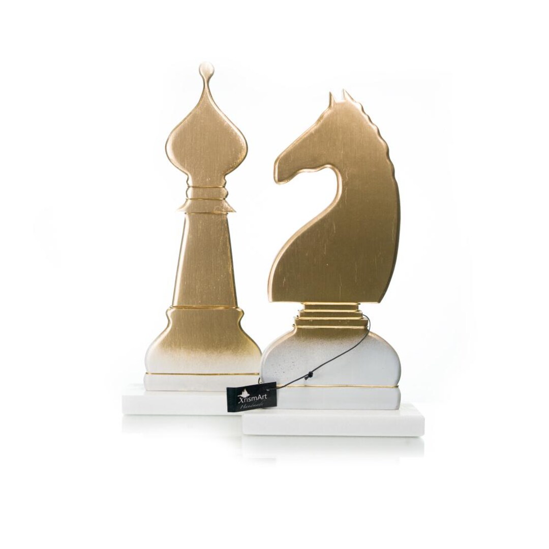 Handcrafted Wooden Chess Bishop - Etsy