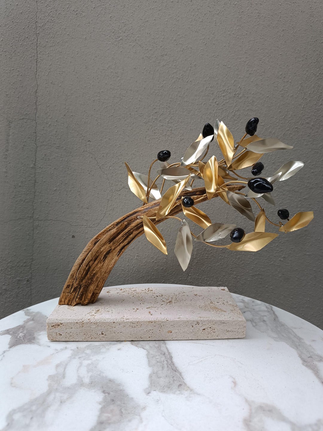 Olive Tree Sculpture ''anemos'', Greek Handmade Art Gift, Interior ...